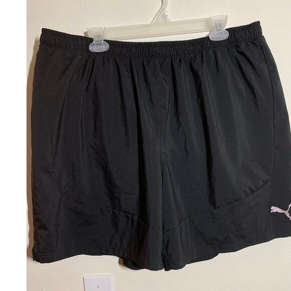 Puma | Shorts | Puma Mens Sz Xxl Black White Logo Lined Jogging Shorts ...